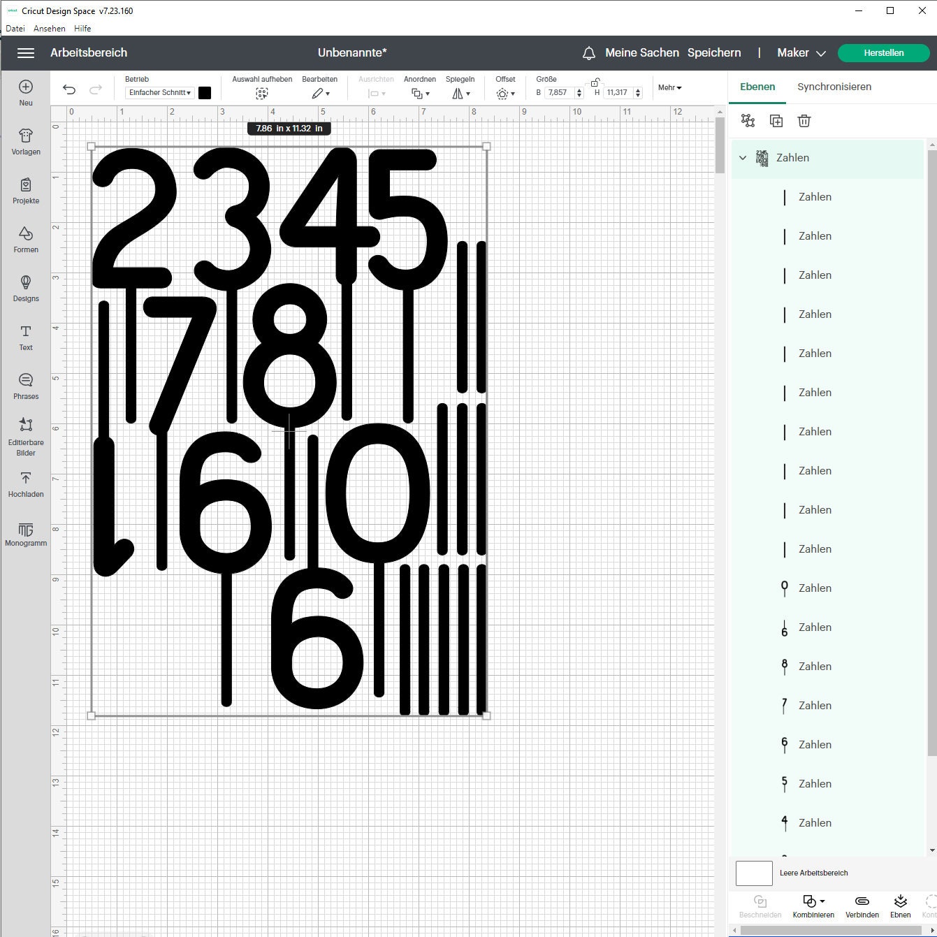 DIGITAL: Caketopper Numbers SVG File for Cutting Plotters Like Cricut ...
