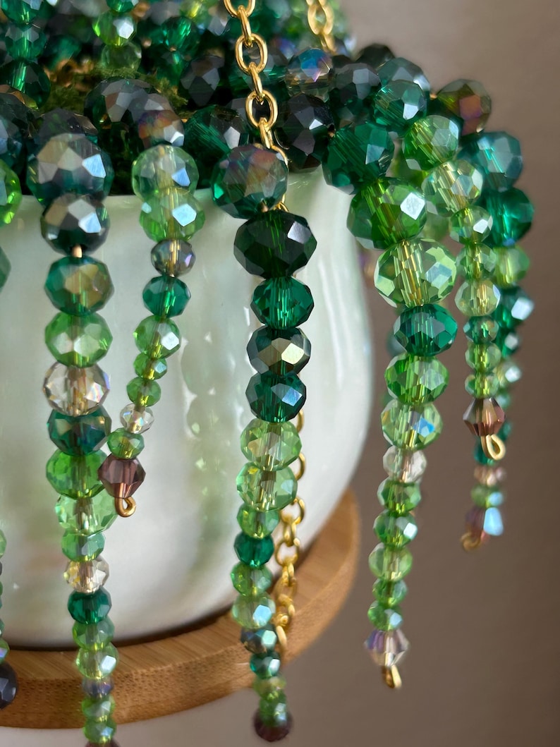 Forever Plant Beaded Sparkling Sun Catcher - Hanging or Windowsill in ...