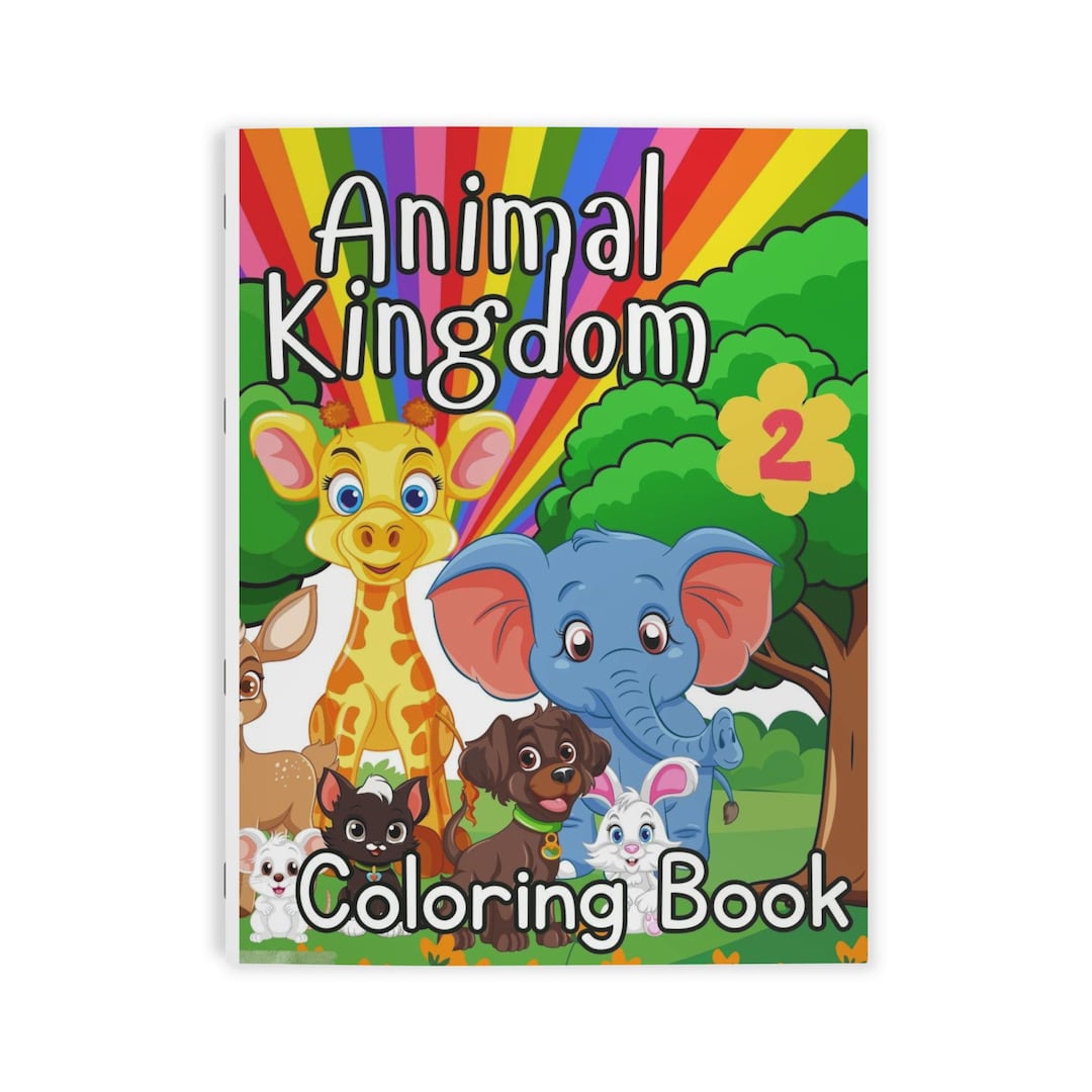 Animal Kingdom Coloring Book - Etsy