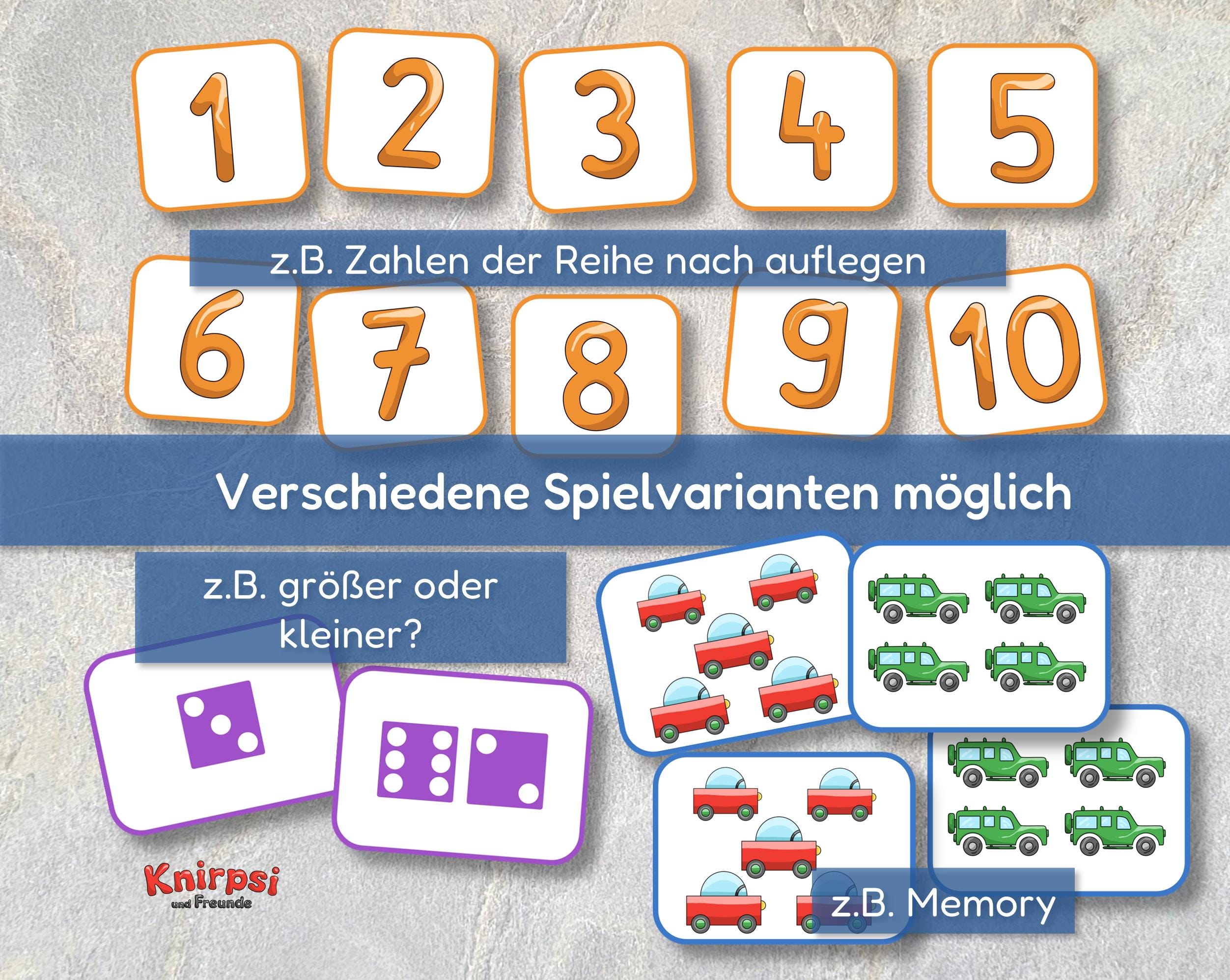 Number Sorting Game 1 to 10 | Vehicle Matching Game for Ages 3 and Up ...