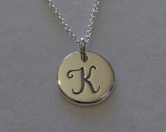 Letter K Necklace, Letter K Jewelry, Monogram Pendant, Personalized ...