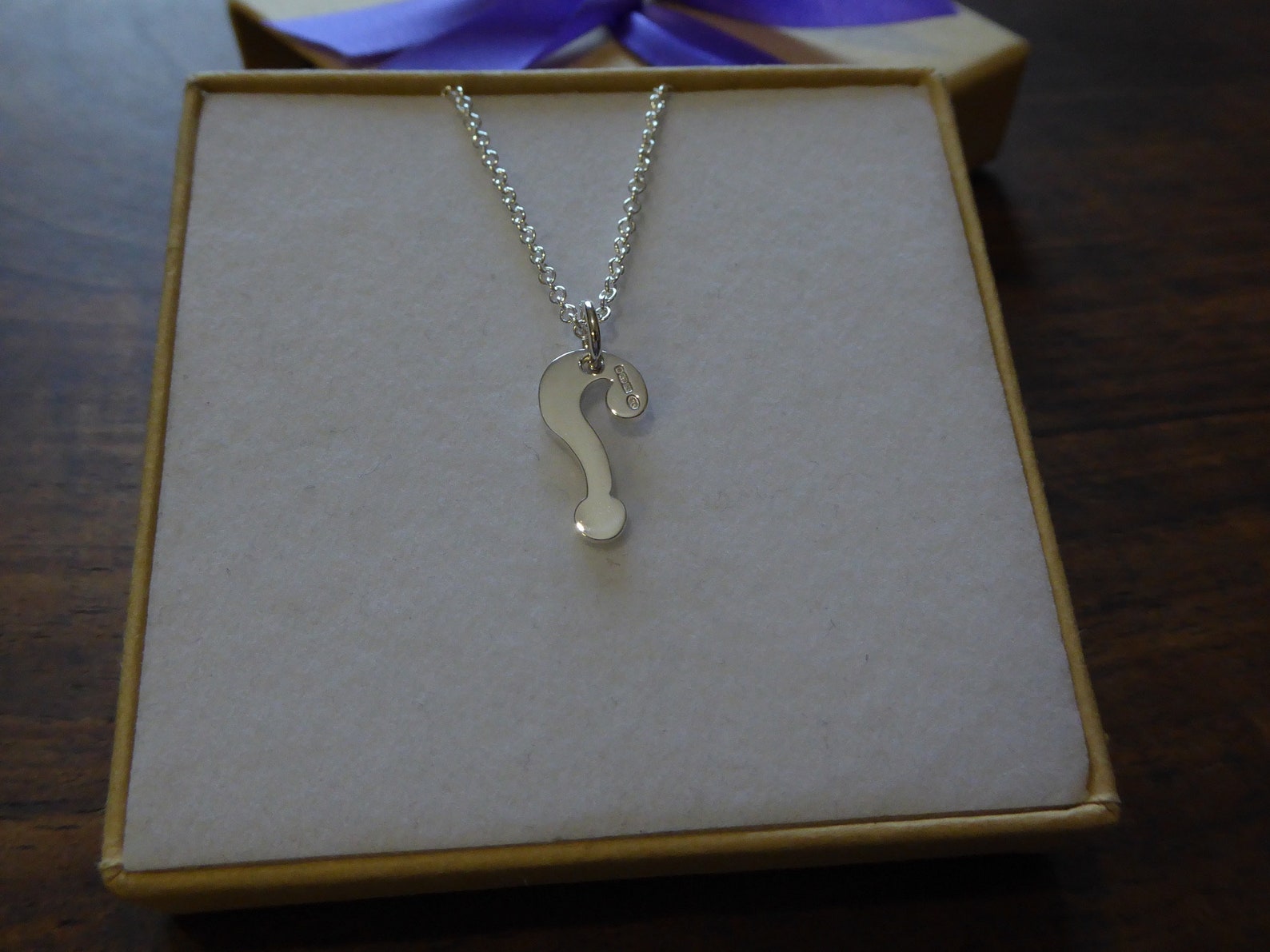 Question Mark Necklace Silver Punctuation Pendant - Etsy UK