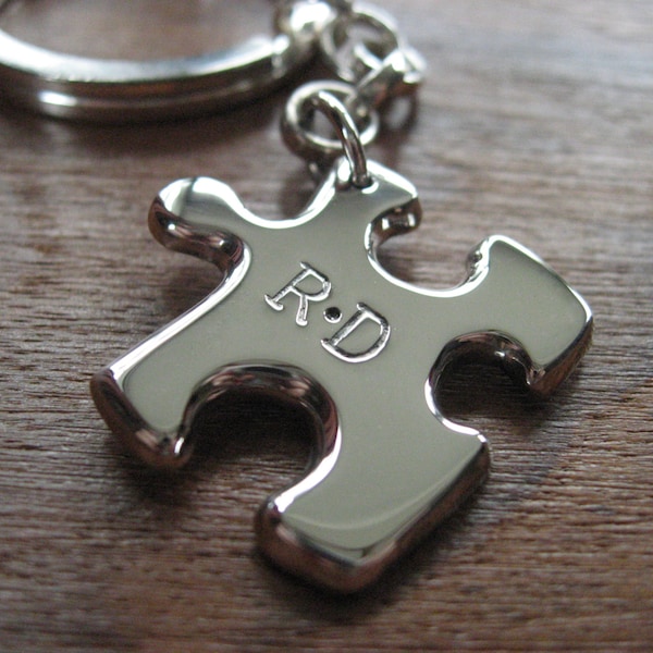 Puzzle Keychain - Etsy