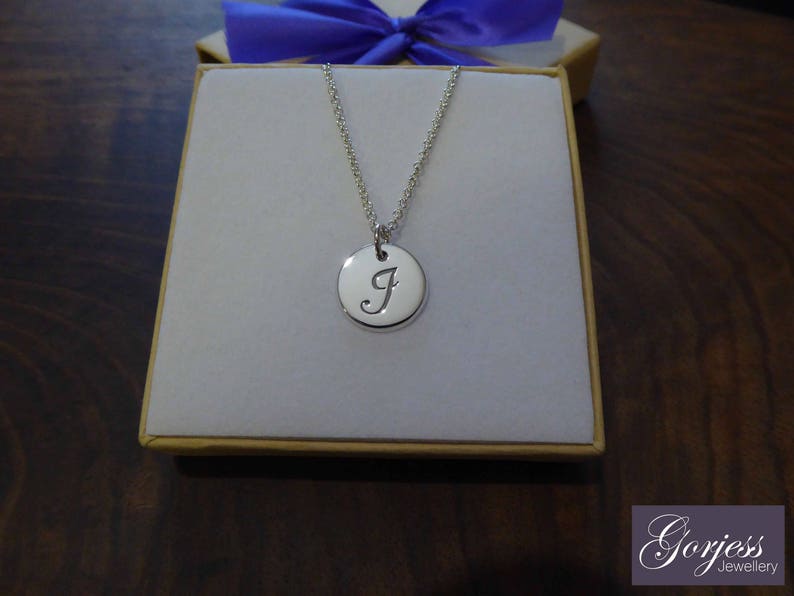 Initial in argento fatto a mano Collana S Ciondolo lettera - Etsy Italia