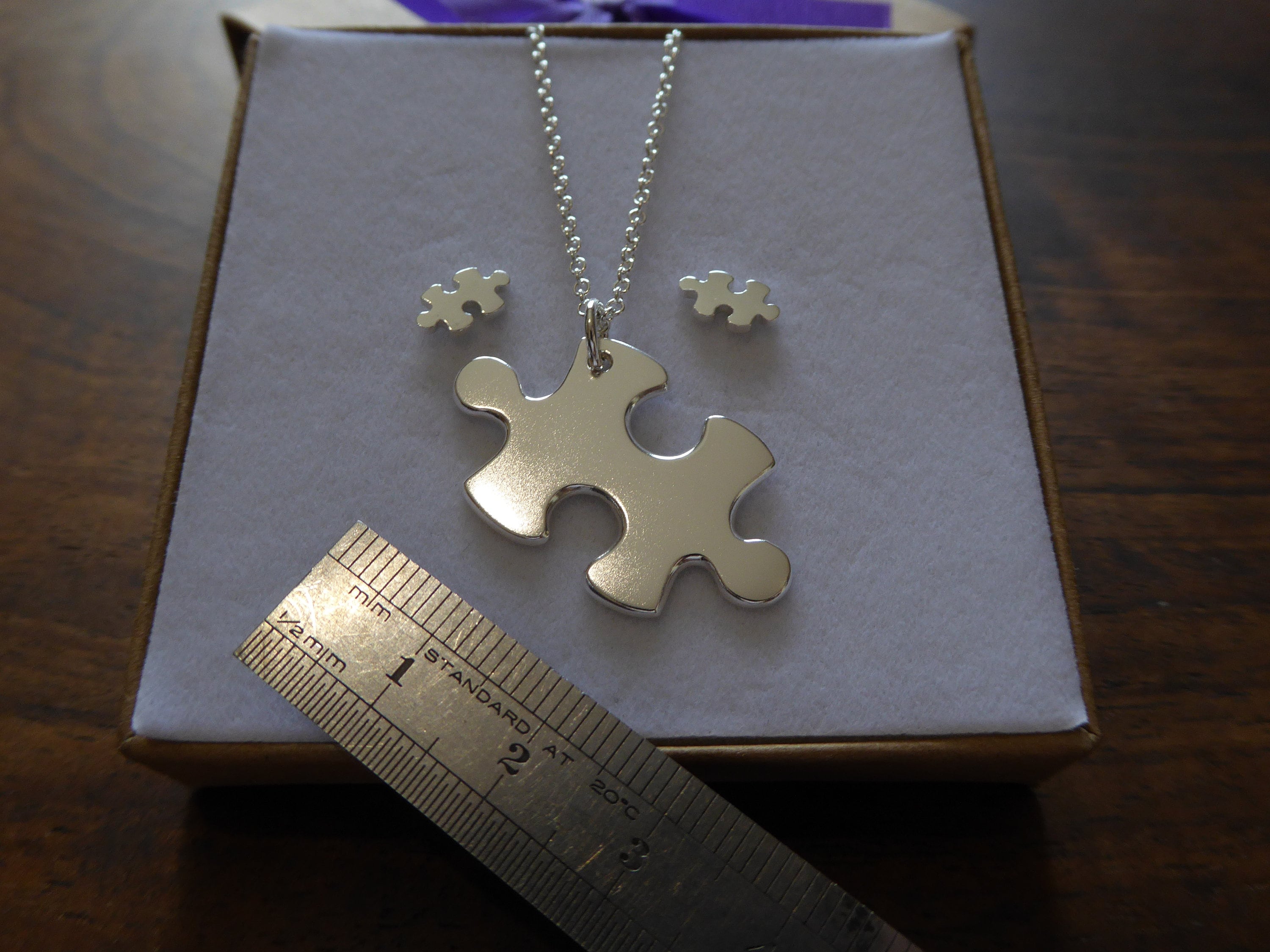 Silver Puzzle Necklace - Etsy UK