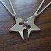 Silver Star Pendants - Etsy