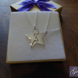 Silver Star Pendants - Etsy