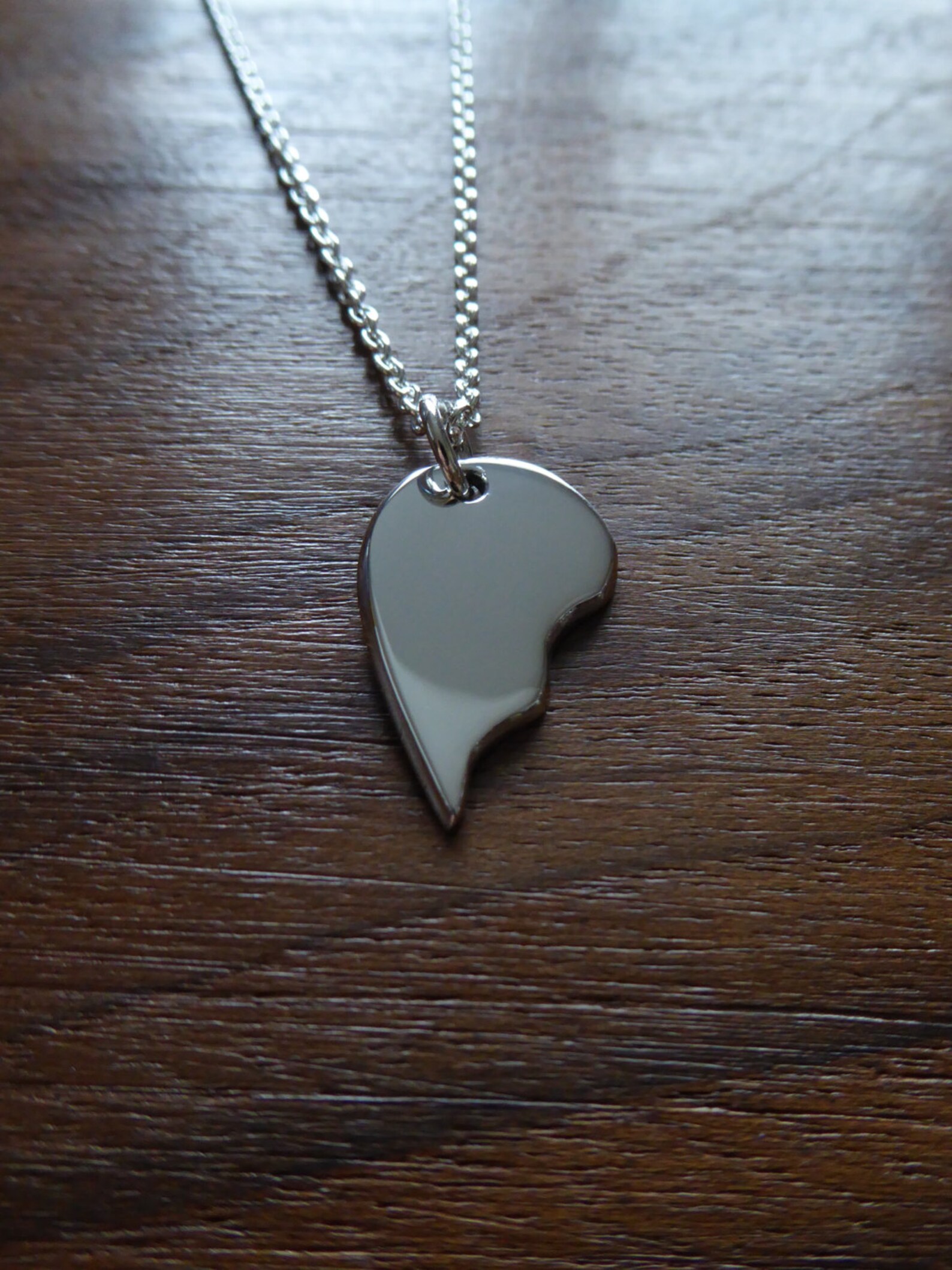 Two Piece Heart Puzzle Best Friends Pendant Necklaces 2 | Etsy