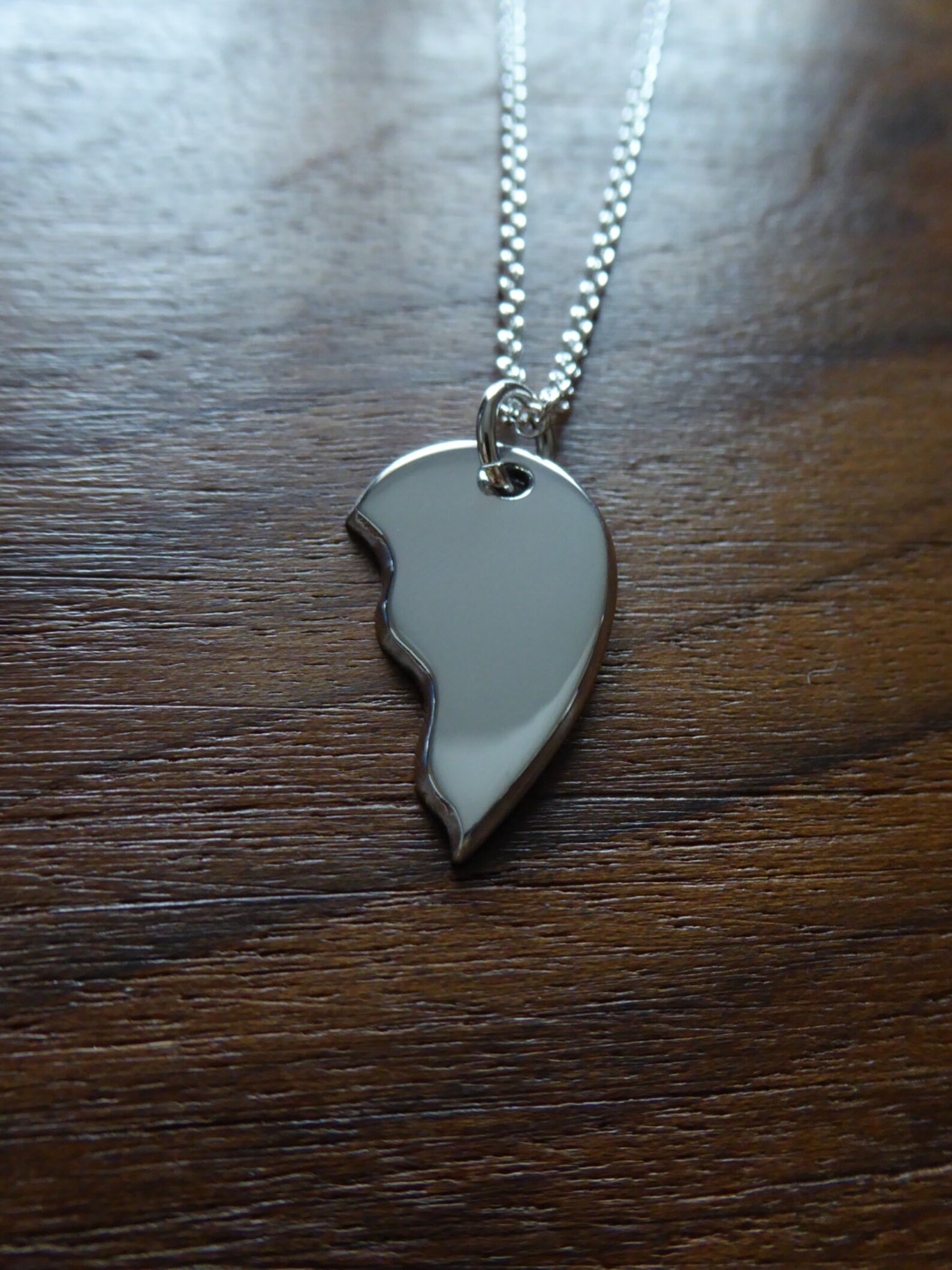 Two Piece Heart Puzzle Best Friends Pendant Necklaces 2 - Etsy UK