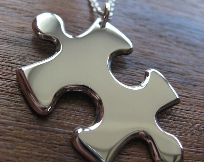 Silver Puzzle Necklace - Etsy UK