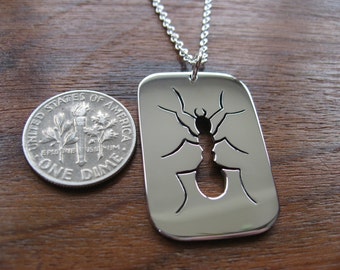 Ant Necklace Ant Charm Ant Pendant Bug Jewelry Bug Necklace