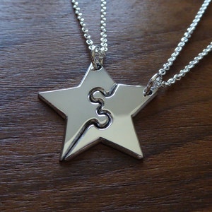 Silver Star Pendants - Etsy