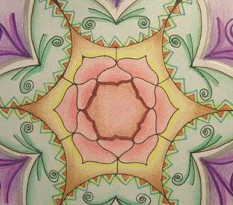 Violet Mandala Original - Etsy