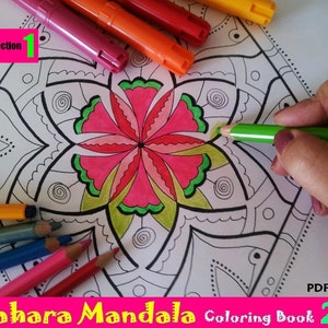 Mandala Coloring (PDF File Download) 25 Designed Printable Pages, by ...