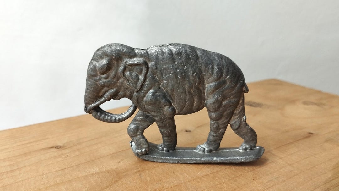 Tin Figurine- Elephant - Etsy
