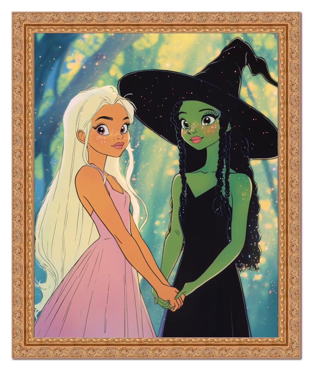Wicked Poster, Elphaba and Glinda Poster, Defying Gravity Poster ...