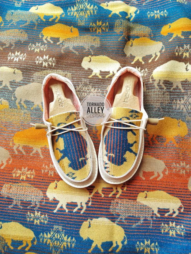 Custom Hey Dudes Women's Hey Dude Shoes Buffalo Shoes | Etsy