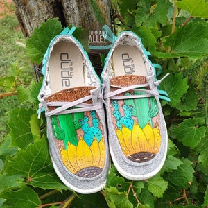 Women's Hey Dudes, Western Hey Dudes, Tooled Leather Hey Dudes, Cactus ...