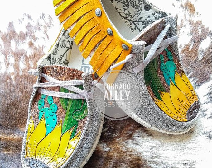 Women's Hey Dudes, Western Hey Dudes, Tooled Leather Hey Dudes, Cactus ...