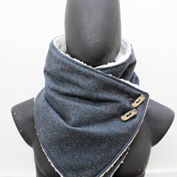 Scarf With Buttons - Etsy