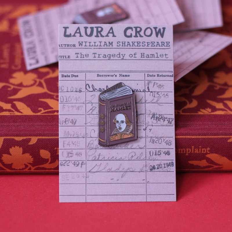 Book Enamel Pins - Etsy