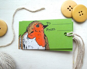 Robin Gift Tags-crochet Robin-hang Tags-christmas Tag-crochet - Etsy