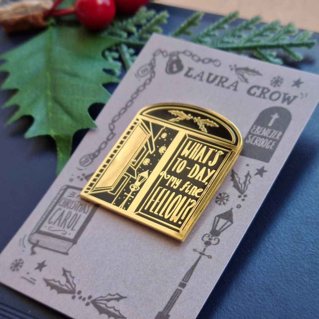 A Christmas Carol Window Enamel Pin - Etsy