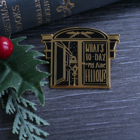A Christmas Carol Window Enamel Pin | Etsy