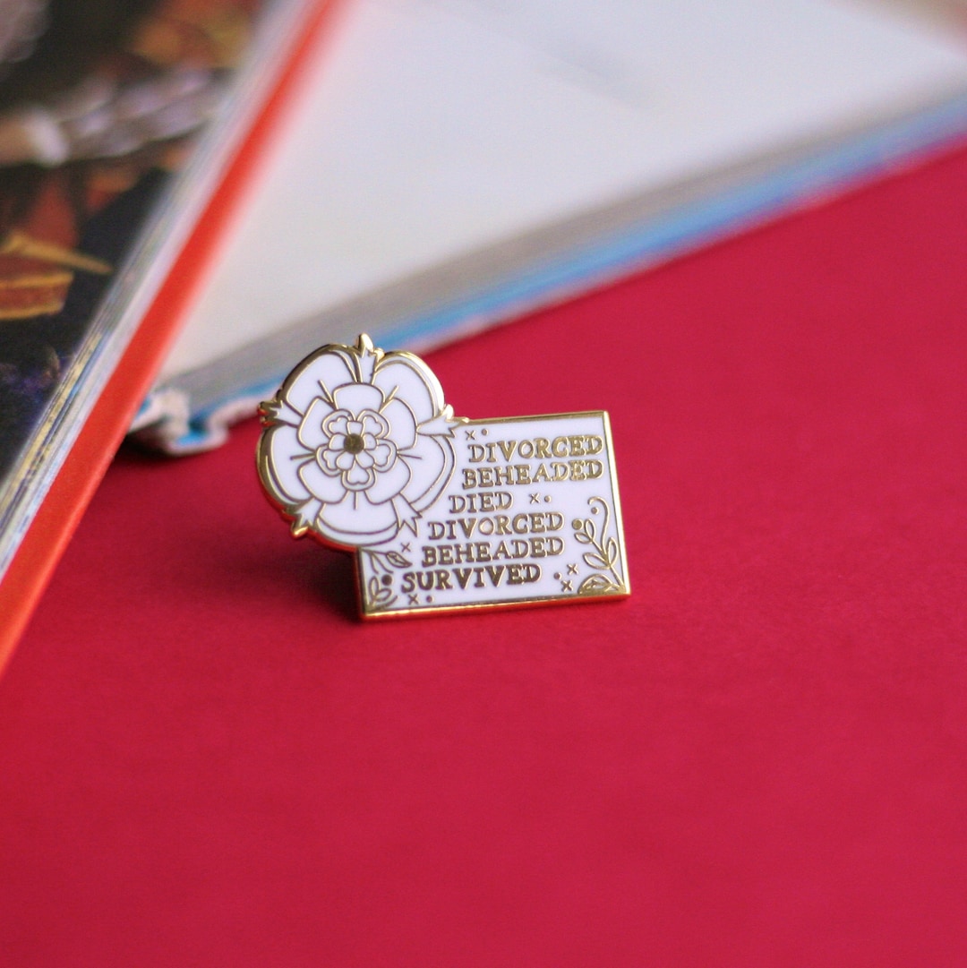 Divorced Beheaded Died Enamel Pin Gold the Tudors - Etsy