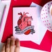 Anatomical Heart Valentine's Card Funny Valentine's Card Valentine Day ...
