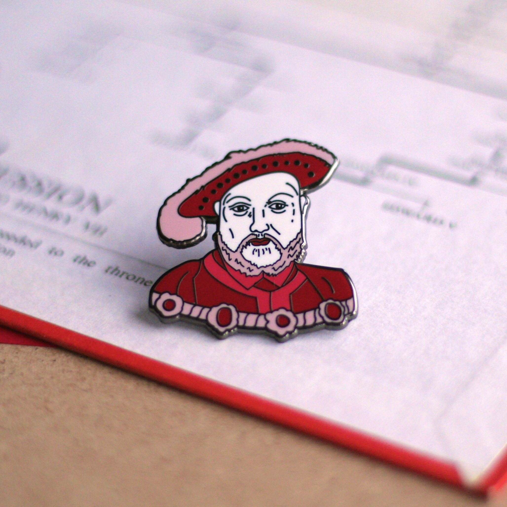 Henry VIII Enamel Pin the Tudors - Etsy