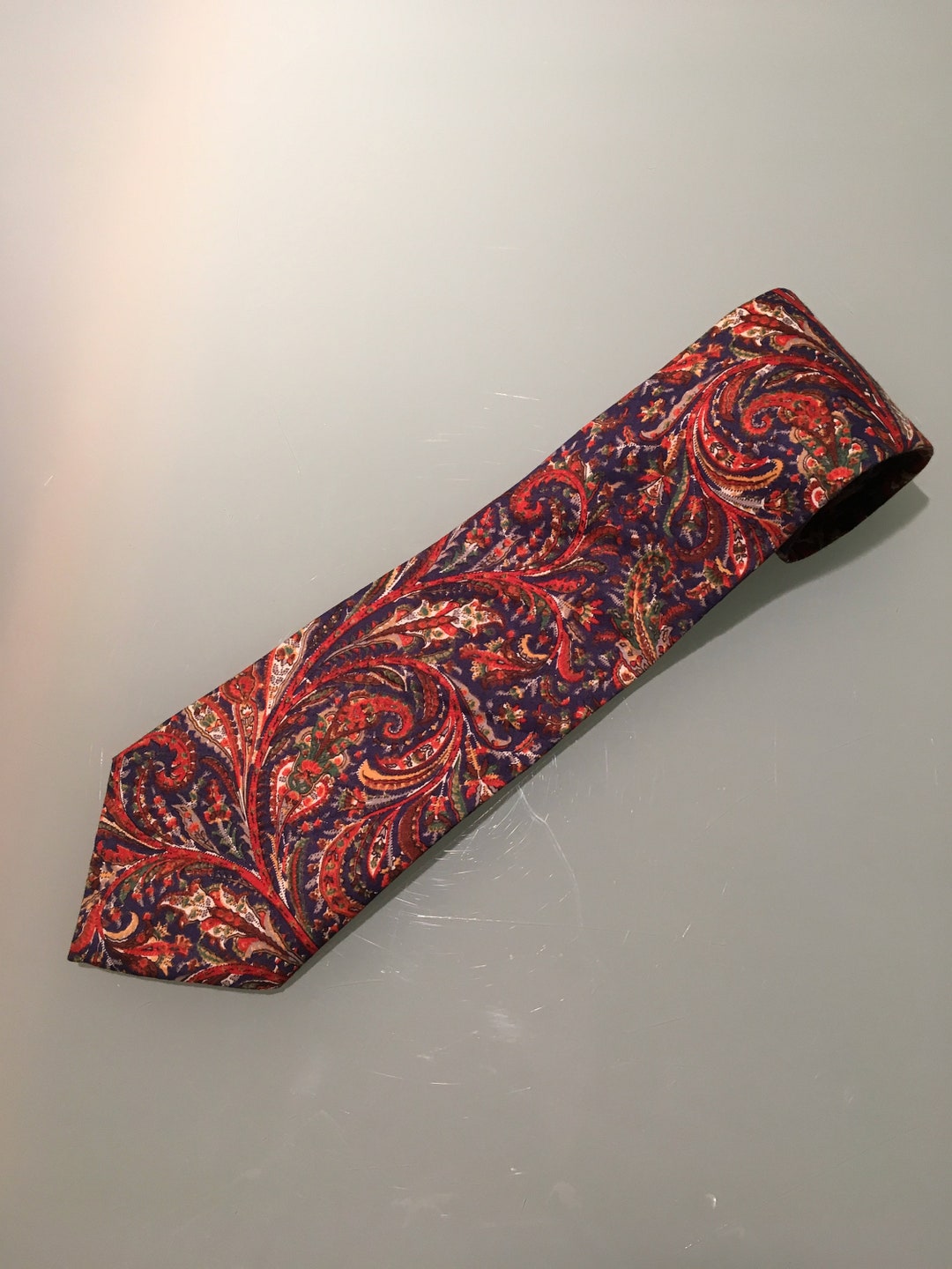 Corbata Vintage Liberty of London, corbata Paisley, tela inglesa ...