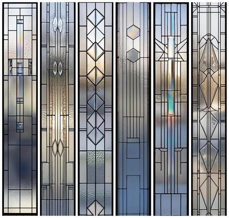 Vintage Craftsman Stained Glass Window Film | Privacy Covering for ...