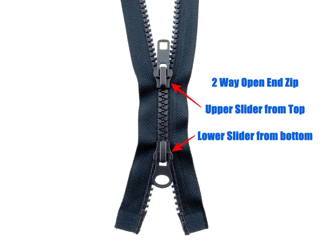 Two Way Chunky Plastic Open End /separating Zipper/ Zip no 5 Zip Chain ...