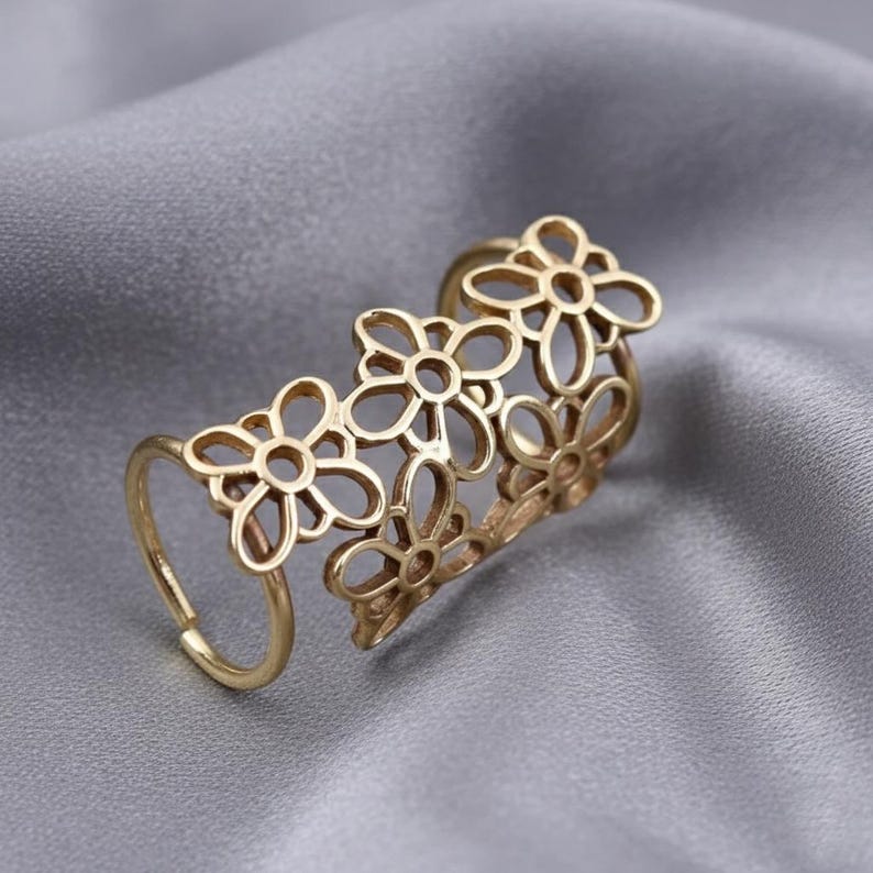 Gold Brass Arthritis Ring: Knuckle Splint, Trigger Finger Support - Etsy