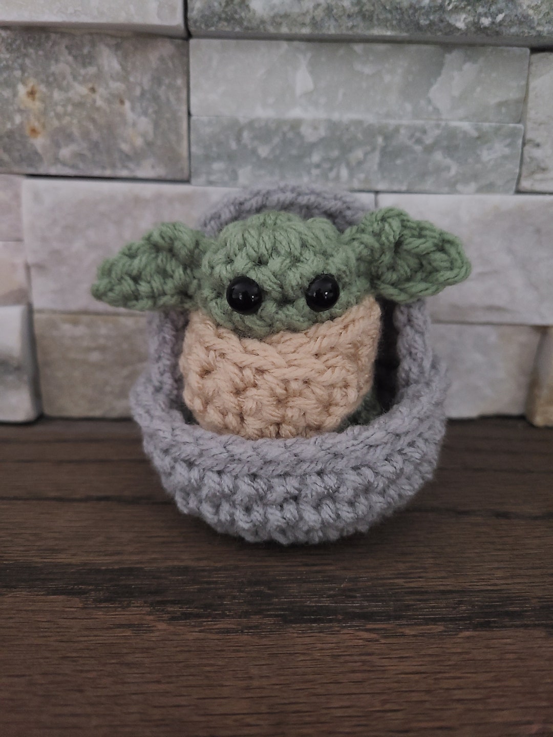 Baby Yoda Mini, Grogu, Gift, Mandalorian, Crochet - Etsy