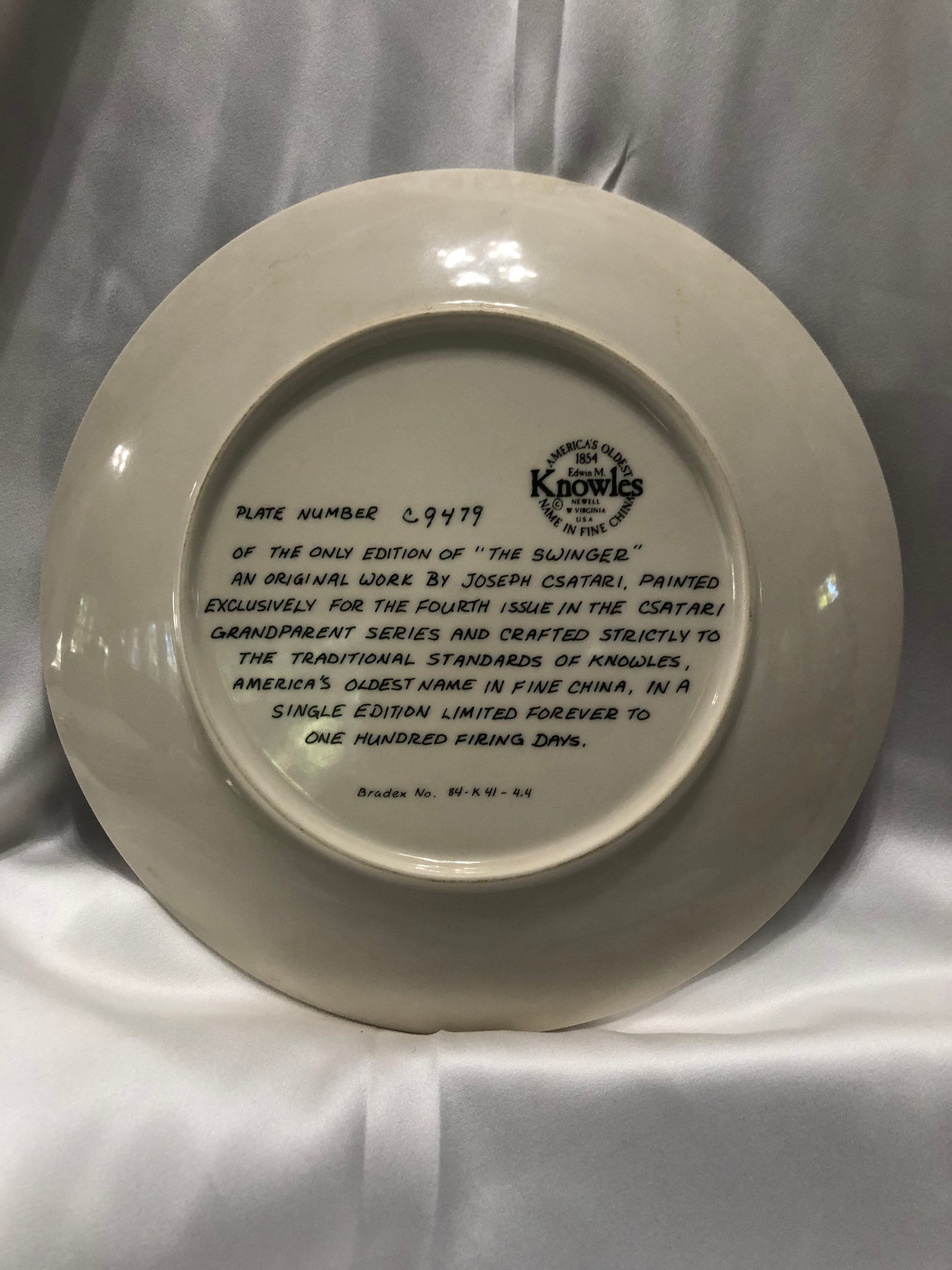 The Csatari Grandparents Collector Plate 1983 - Etsy