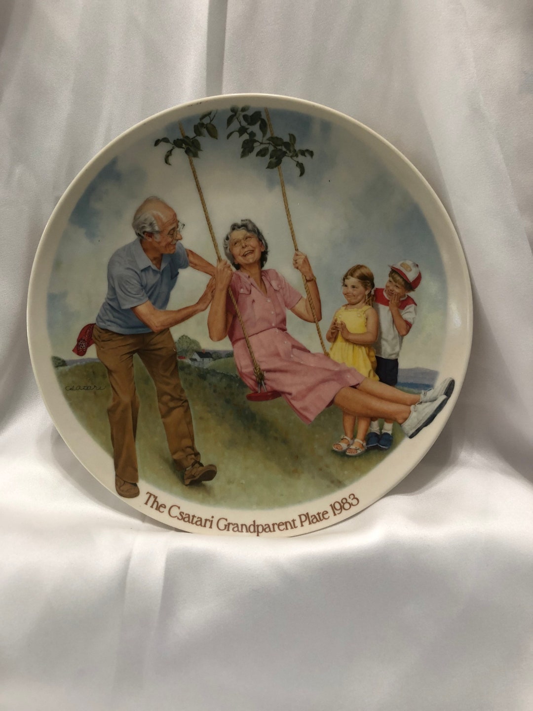 The Csatari Grandparents Collector Plate 1983 - Etsy
