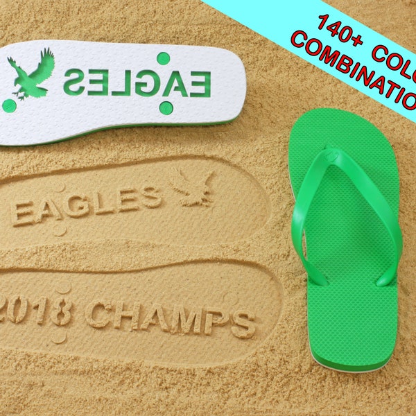Football Flip Flops - Etsy
