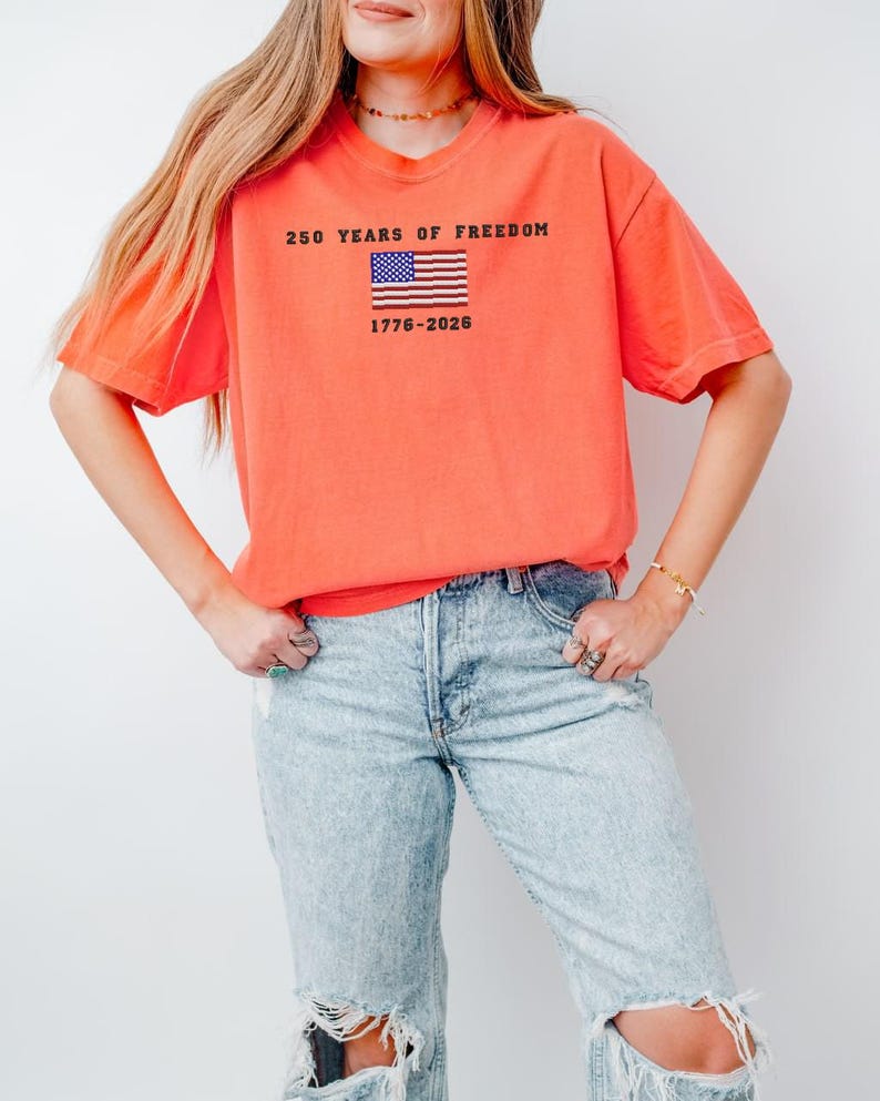 250 Years of Freedom Embroidery Design - American Flag Patriotic 1776 ...