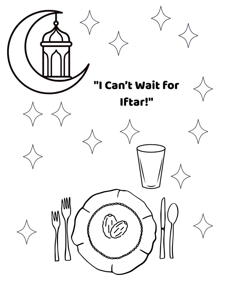 Ramadan Coloring Pages for Kids – Islamic Activity PDF – Deen & Doodle ...