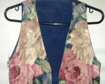 Floral vest | Etsy