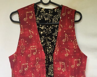 Musical Notes Vest - Etsy