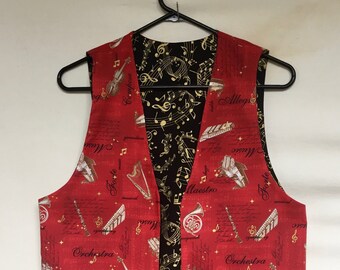 Musical Notes Vest - Etsy