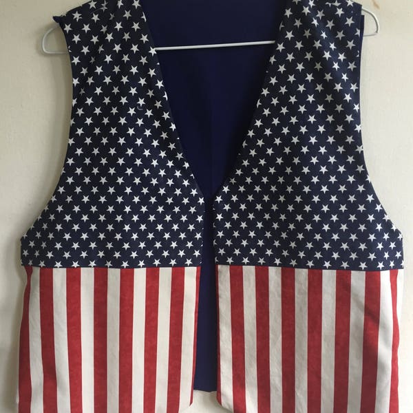 American Flag Vest - Etsy