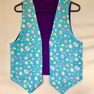 Vesties Easter Egg Men's Women's Holiday Vest Purple Reverse - Etsy