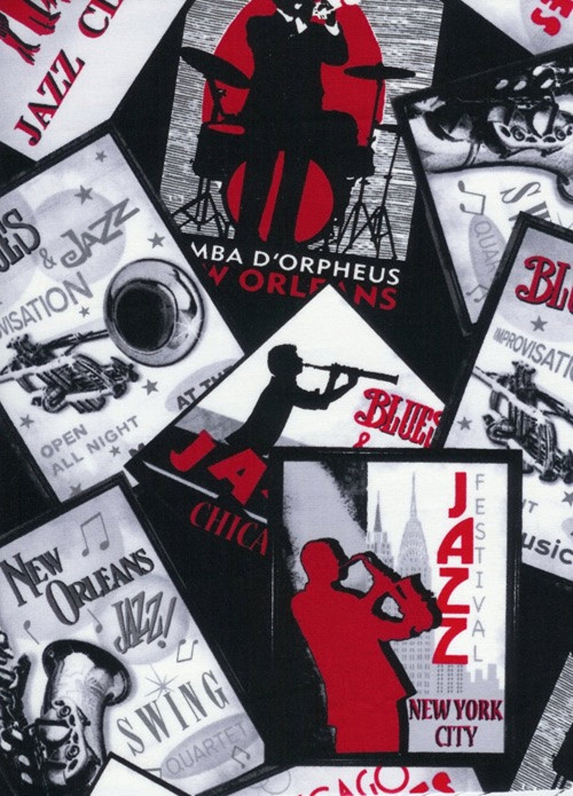 Vesties Jazz and Blues Theme Men's Women's Musical - Etsy