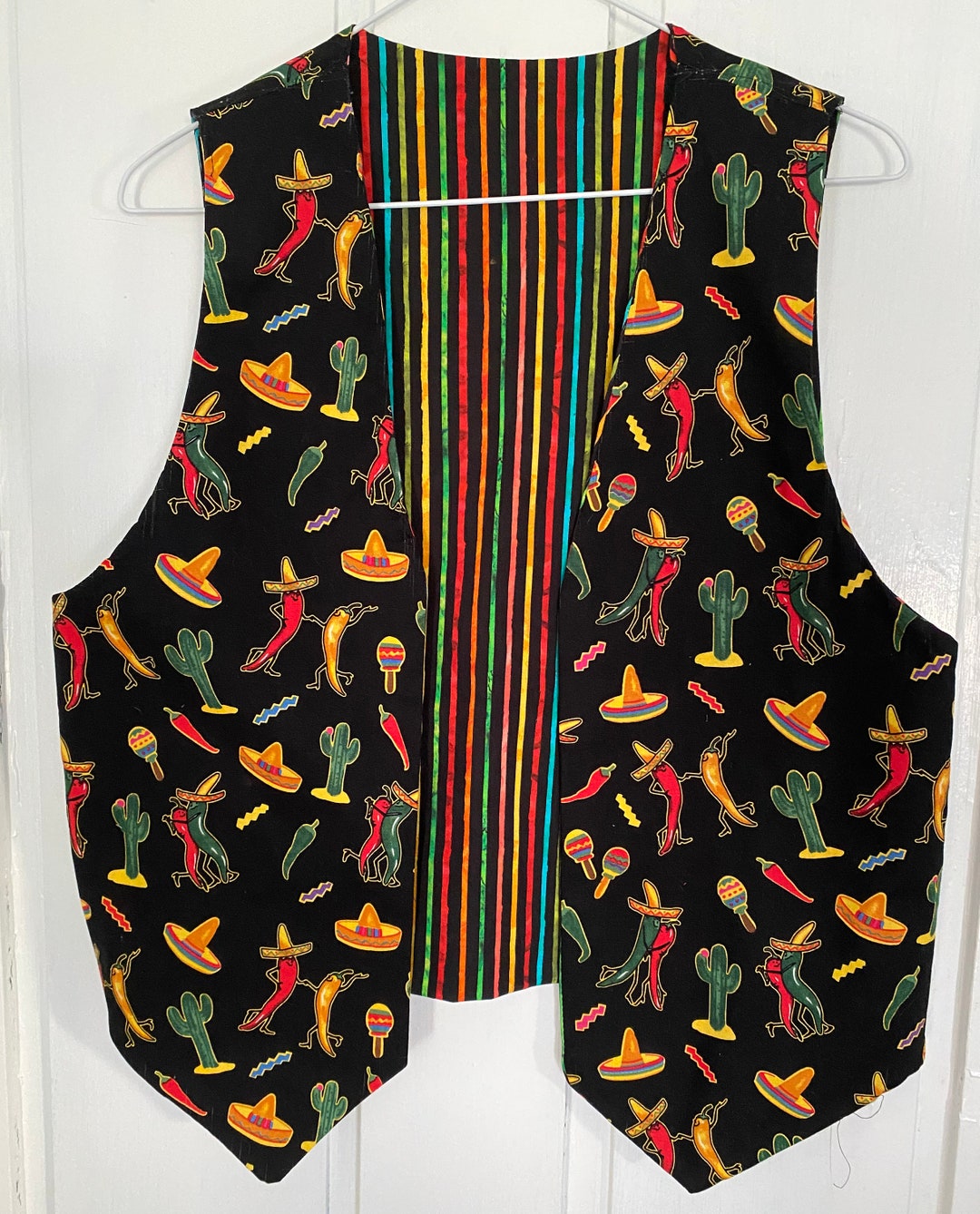 Vesties Cinco De Mayo Reversible Men's Women's Mexican Holiday Vest - Etsy