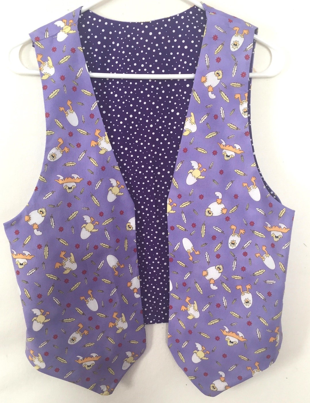 Vesties Easter Eggs Chicks & Feathers Mens' Women's Unisex Reversible ...