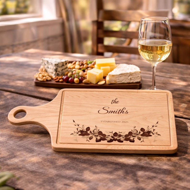 Personalized Kitchen Cutting Board Custom Maple Engraved Gift ...